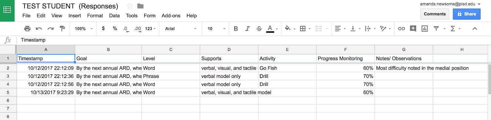 Data Collection System for Speech Therapy - A Perfect Blend