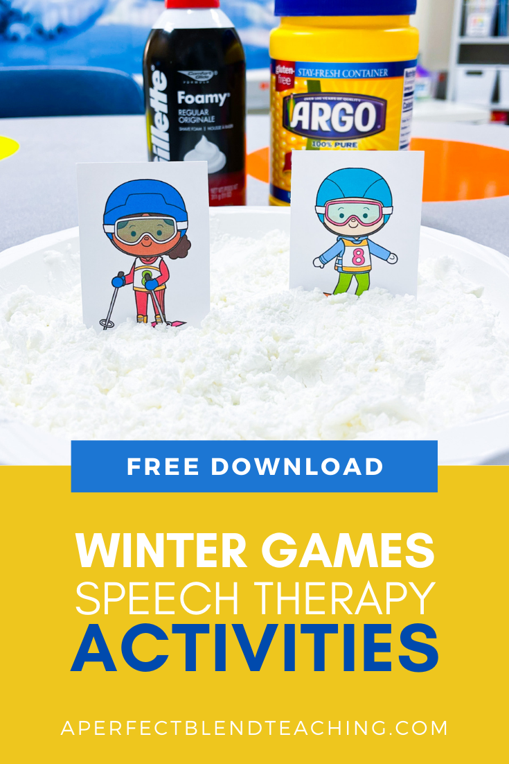 Speech Therapy Activities for the Winter Games - A Perfect Blend