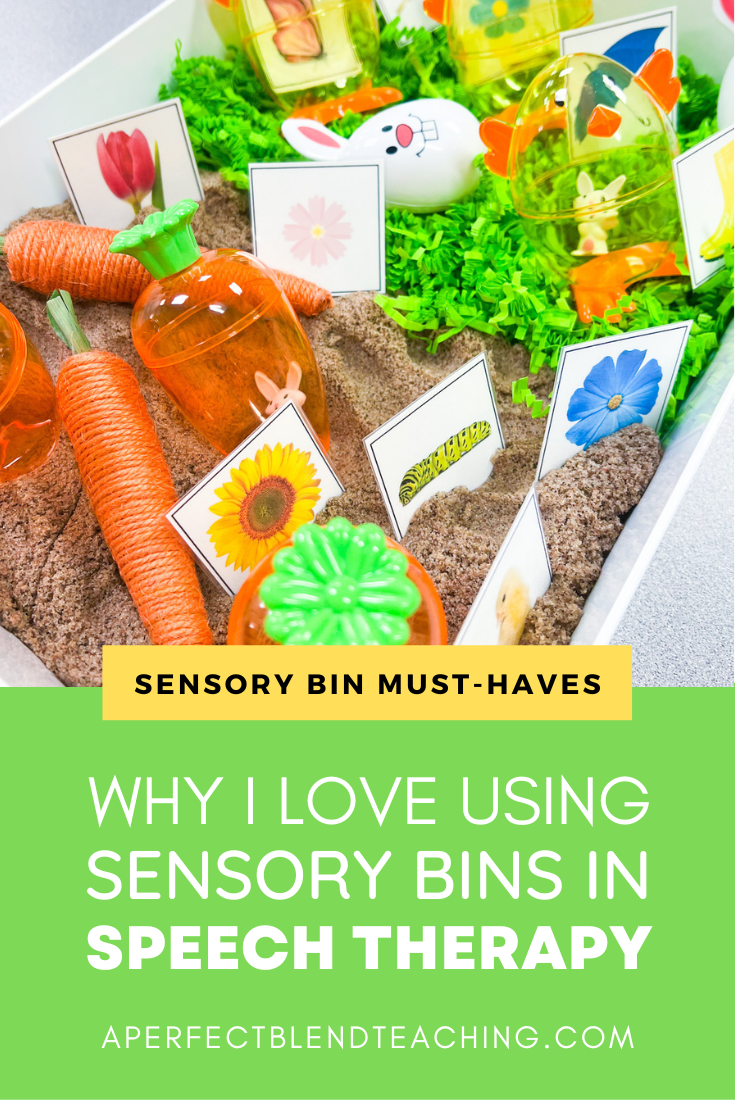 Why I Love Using Sensory Bins in Speech - A Perfect Blend